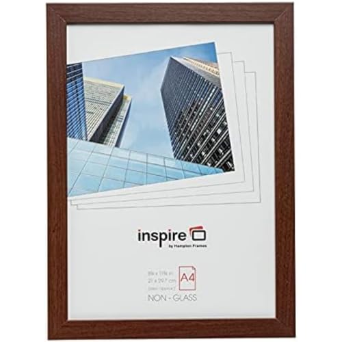 Hampton Frames - Munich A4 Picture Frame, Dark Wood Effect, 21x30cm ...