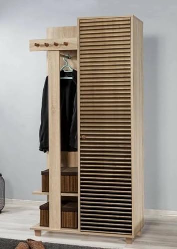 Dmora Azhaf Entrance Cabinet, Coat Rack, Composition for Lobby ...