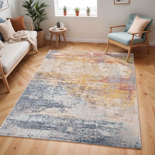 Livabliss Sarasota Abstract Rug - Area Rugs Living Room 160x160 cm ...