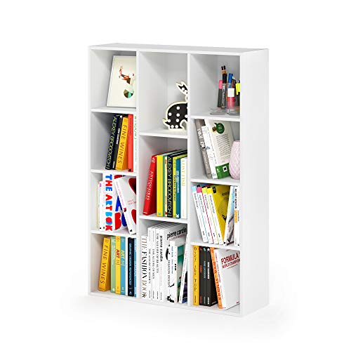 FURINNO 11-Cube Reversible Open Shelf Bookcase, White by Amazon ...