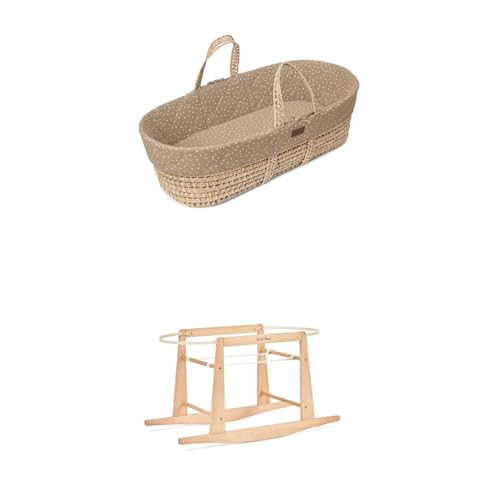 The Little Green Sheep Bundle - Quilted Moses Basket & Mattress ...