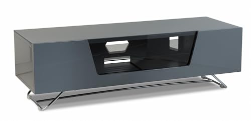 Alphason Chromium 2 1200 TV Cabinet - Grey by Amazon | ufurnish.com