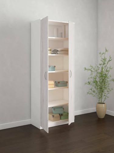 Dmora Ticao Multi-Purpose Wardrobe with 2 Doors, Multifunctional ...