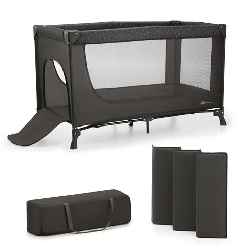 Kinderkraft JOY LIGHT 2-in-1 travel cot and playpen, lightweight and ...