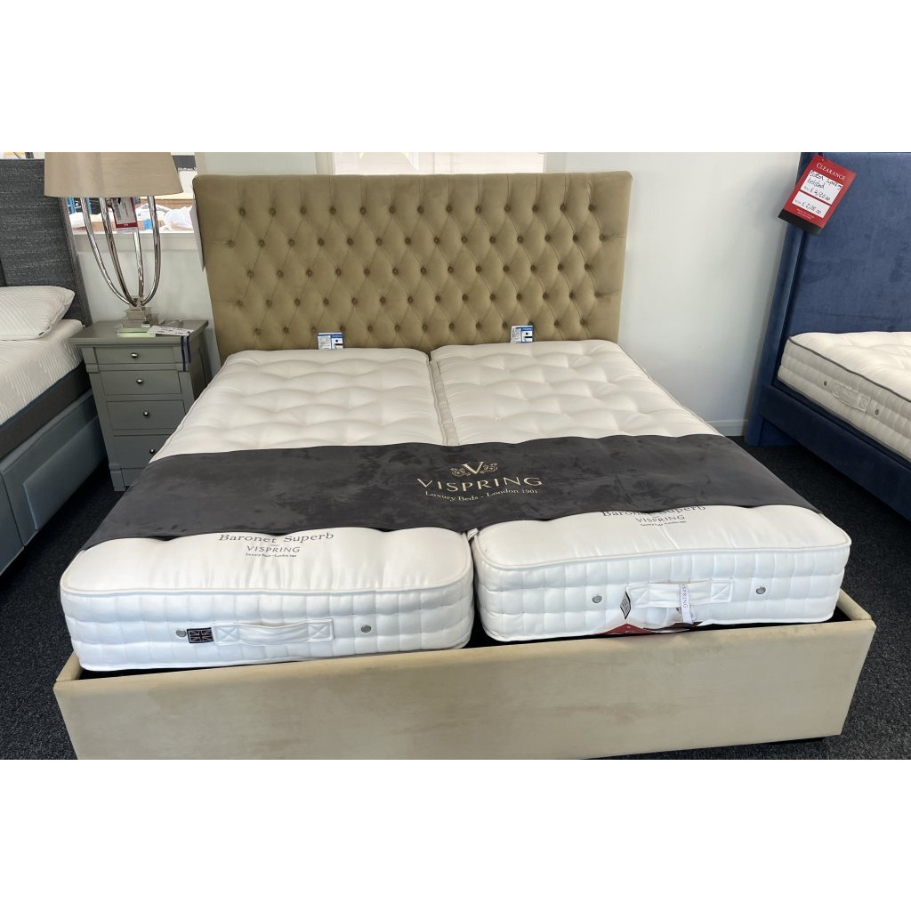 Emilia Deep Buttoned Bedstead Vispring Baronet Superb Mattresses ...