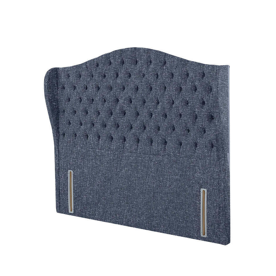 Harrison Spinks Churchill Winged Deep Fabric Headboard - Bazaar Fig ...