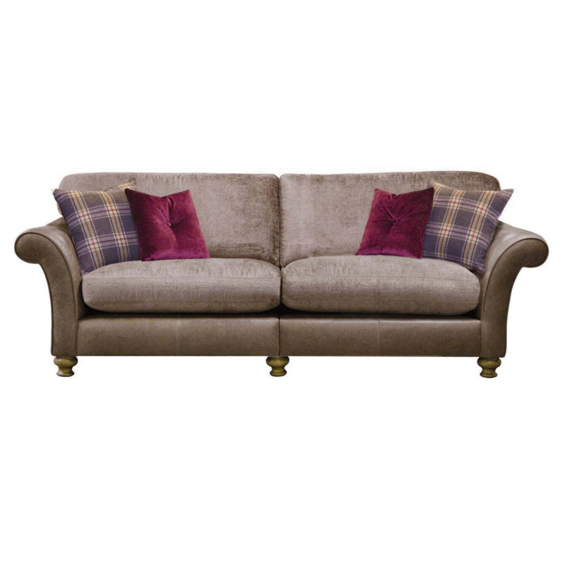 Alexander & James Blake 4 Seater Standard Back Sofa - Satchel Nutmeg ...