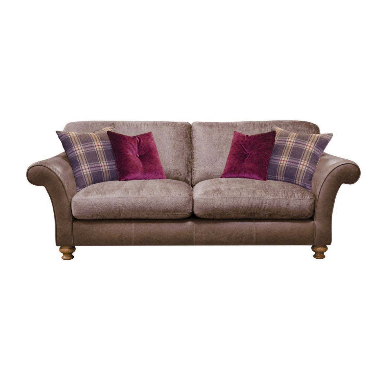 Alexander & James Blake 3 Seater Standard Back Sofa - Satchel Latte ...