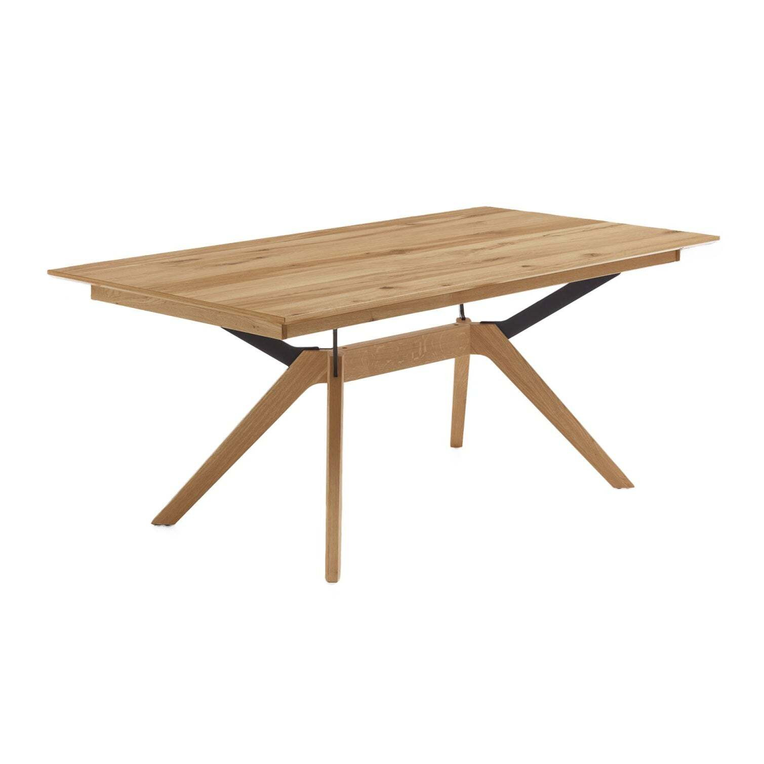 Venjakob 160cm Dining Table ET142 Goa - Stainless Steel Optic / Wild ...