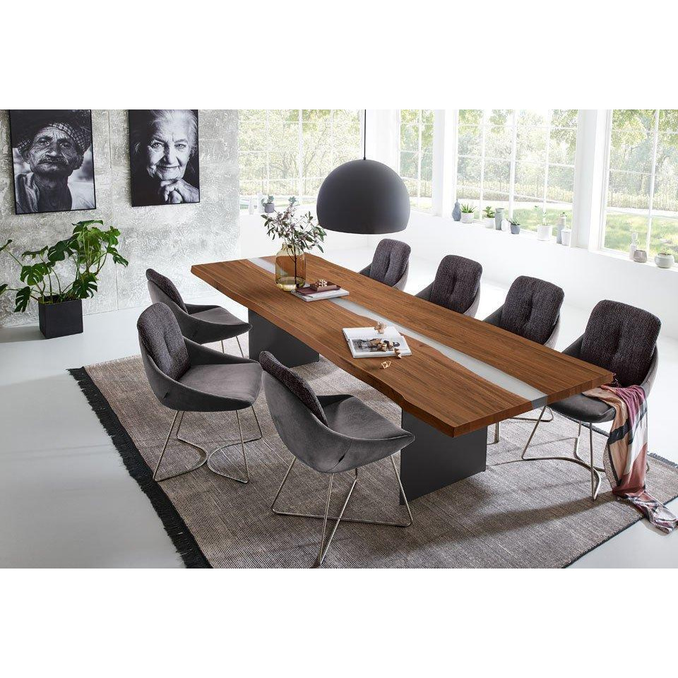 Venjakob 300cm Dining Table ET243 Big - Colorado Walnut Lacquered ...