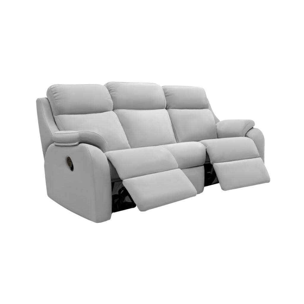 G Plan Kingsbury 3 Seater Curved Reclining Sofa - Shore Oatmeal ...