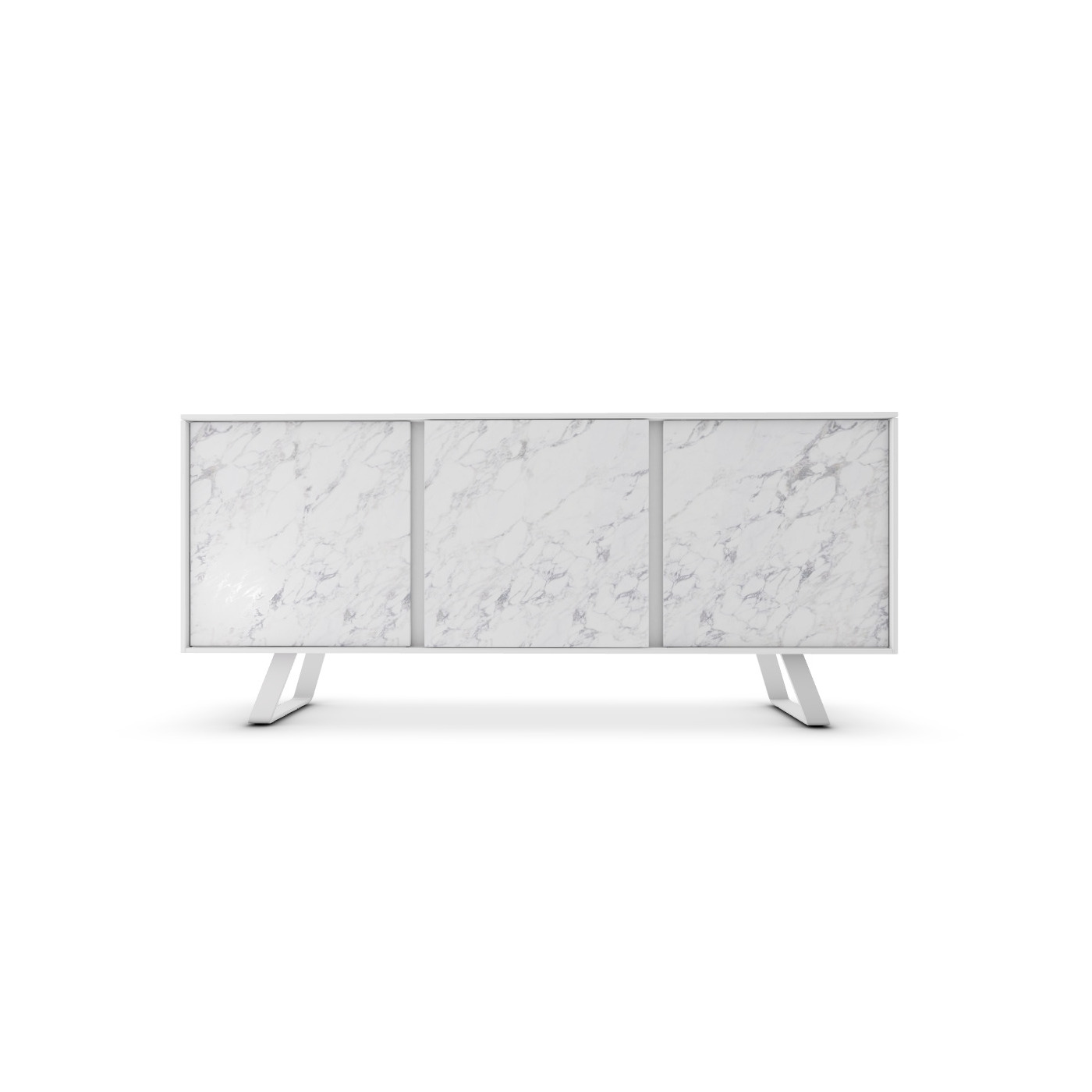 Calligaris Secret CS6053-1 C Sideboard - P15L Matt Black / P2C White ...