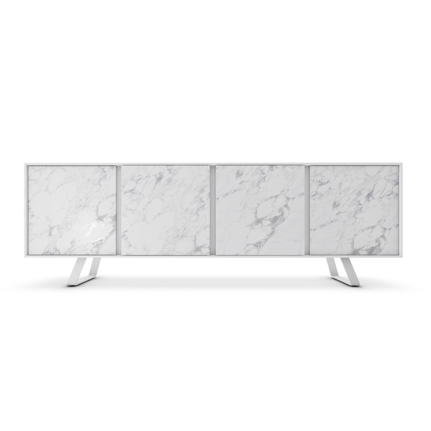 Calligaris Secret CS6053-3 C Sideboard - P201 Walnut / P9C Silk White ...