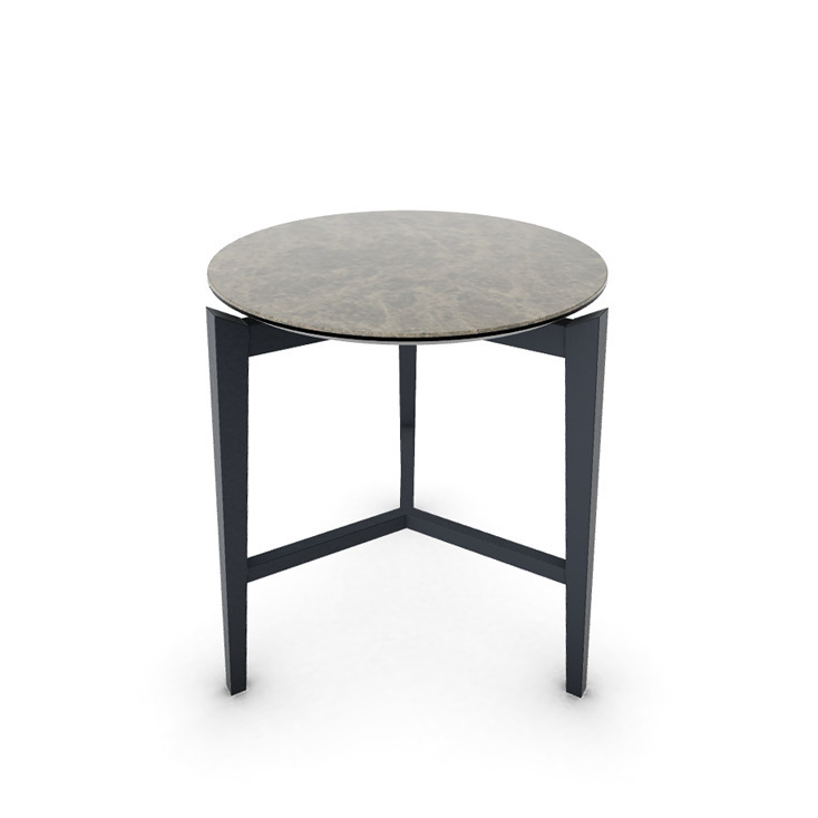 Calligaris Symbol CS5055-P 40cm Side Table - P15 Matt Black / P4C ...