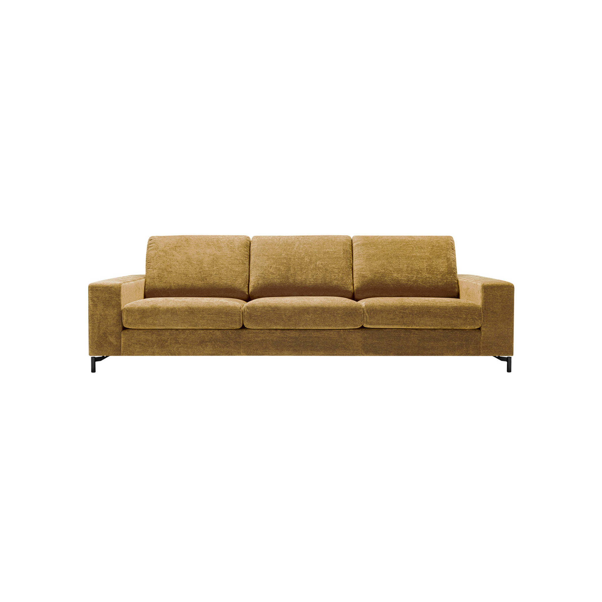 Sits Quattro 3.5 Seater Fabric Sofa - Tulip Nature / Chrome by ...