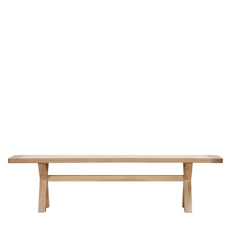 Westbury Oak Cross Leg Bench by Andersons of Inverurie | ufurnish.com