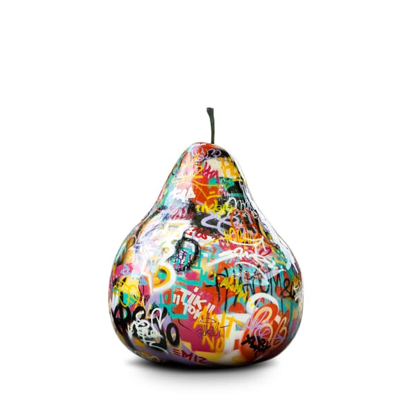 Pear - Graffiti (95Cm X 100Cm), Fruit Sculpture, 95cm x 100cm - Andrew ...