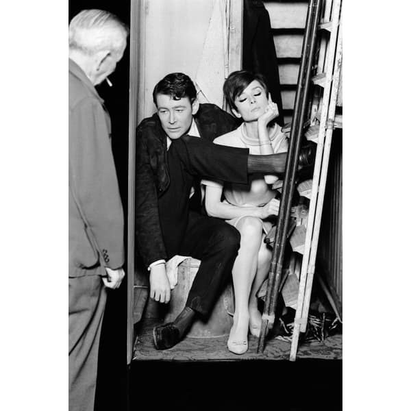 Hiding - Peter O'Toole and Audrey Hepburn, Photographic Artwork, Black ...