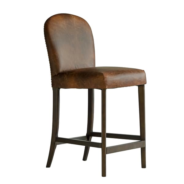 Nico Bar Stool, Bar Stool, Brown - Andrew Martin Leather by Andrew ...