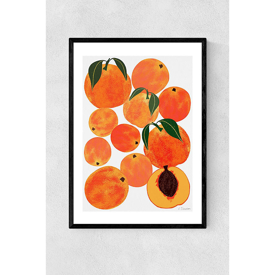 Leanne Simpson Peaches Wall Art Print by Anthropologie | ufurnish.com