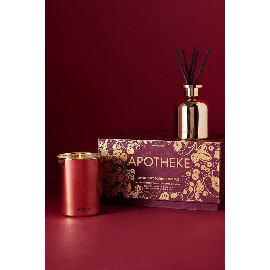 Apotheke Apricot Red Currant Mini Candle & Diffuser Gift Set by Anthropologie | ufurnish.com