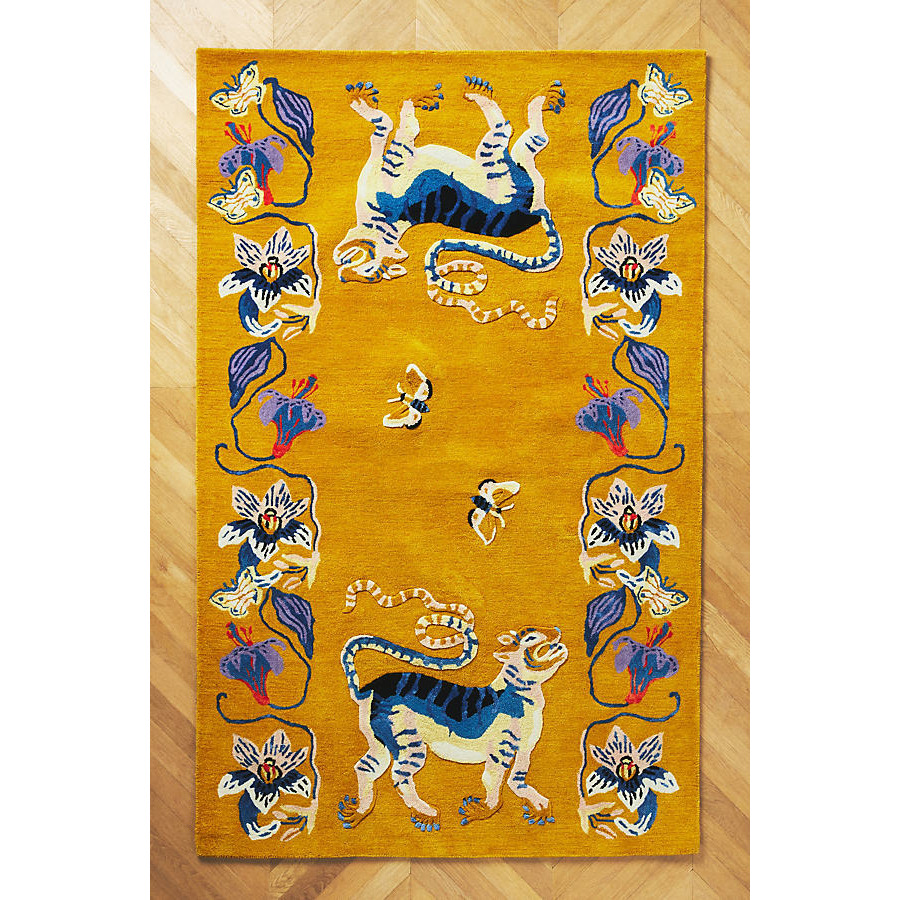 Sarah Gordon Tufted Flora & Fauna Rug by Anthropologie | ufurnish.com