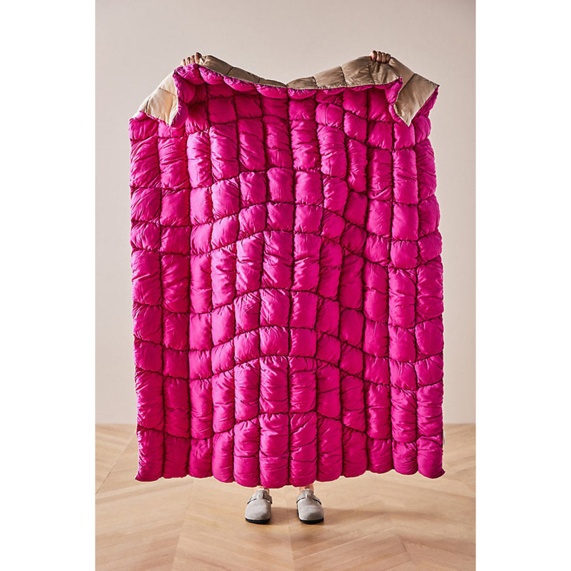 Omari Quilted Puffer Throw Blanket by Anthropologie | ufurnish.com