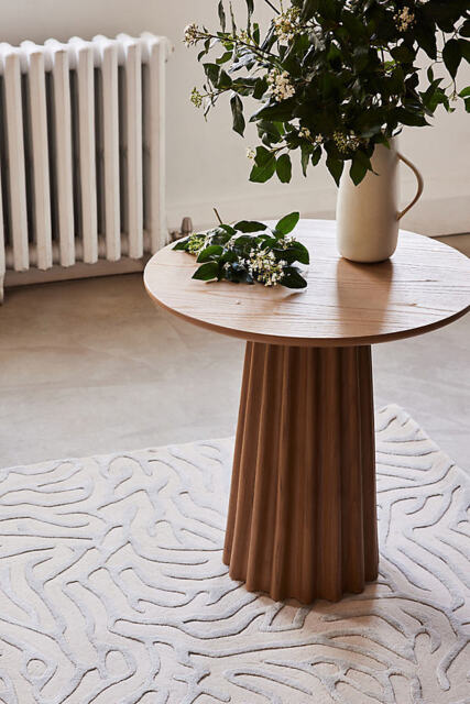 Maja Ash Wood Round Side Table by Anthropologie | ufurnish.com