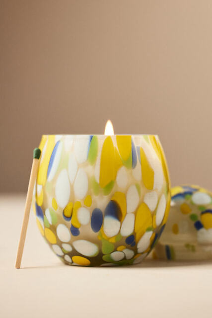 Mini Cheena Egg Fresh White Cashmere & Musk Glass Candle by ...