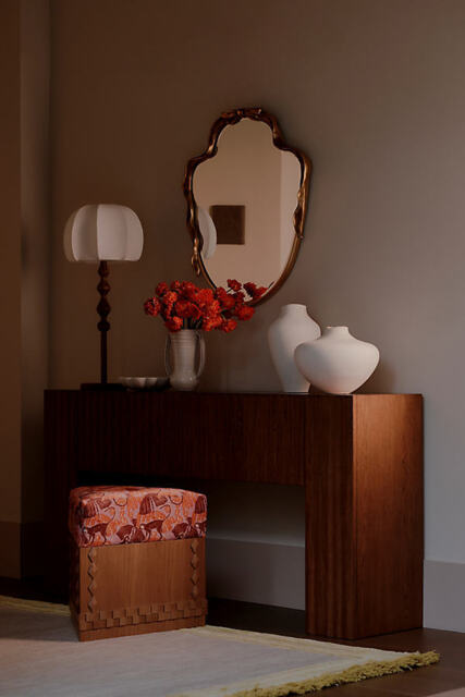 Omari Carved Oak Console Table by Anthropologie | ufurnish.com