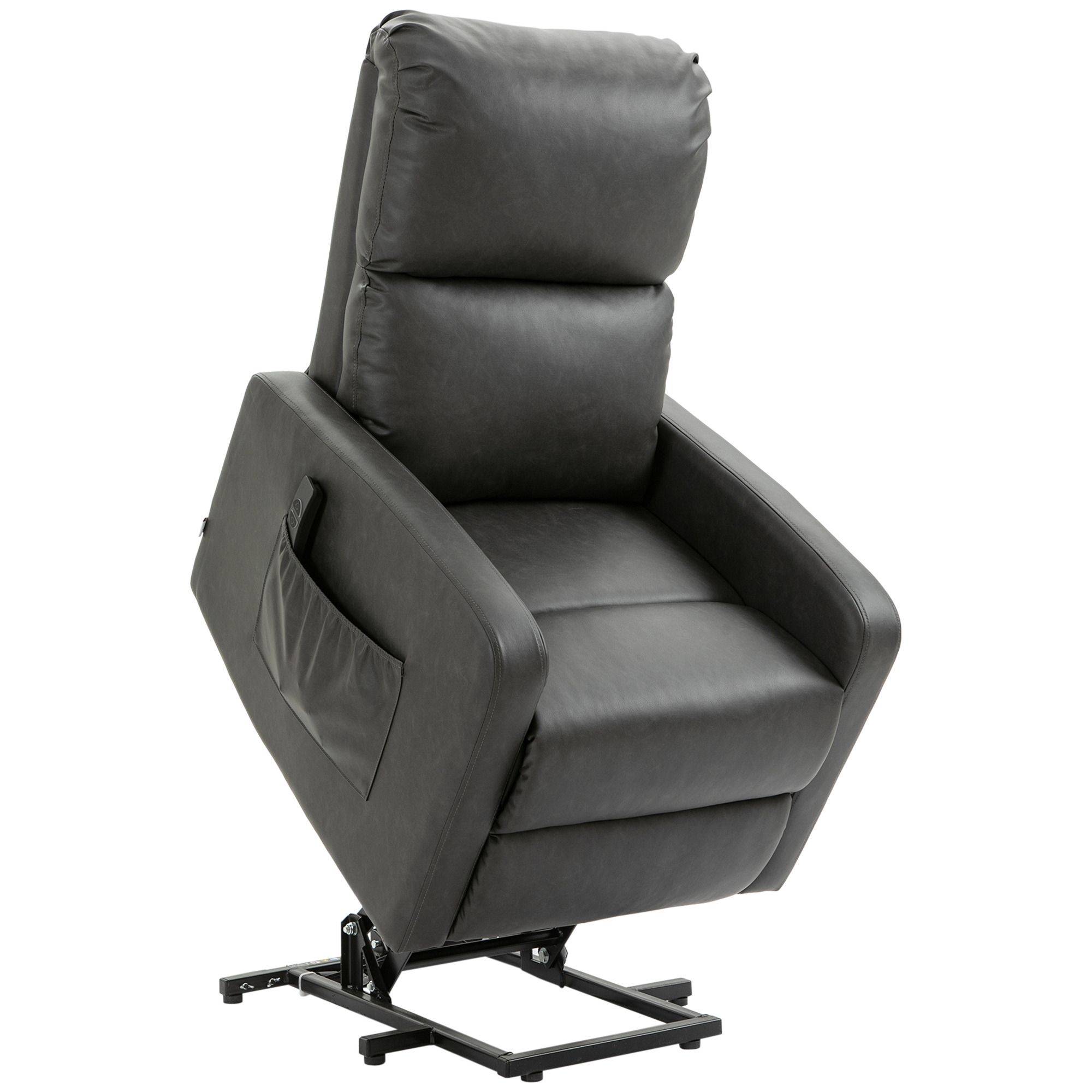 HOMCOM Riser and Recliner Chairs for the Elderly, PU Leather ...