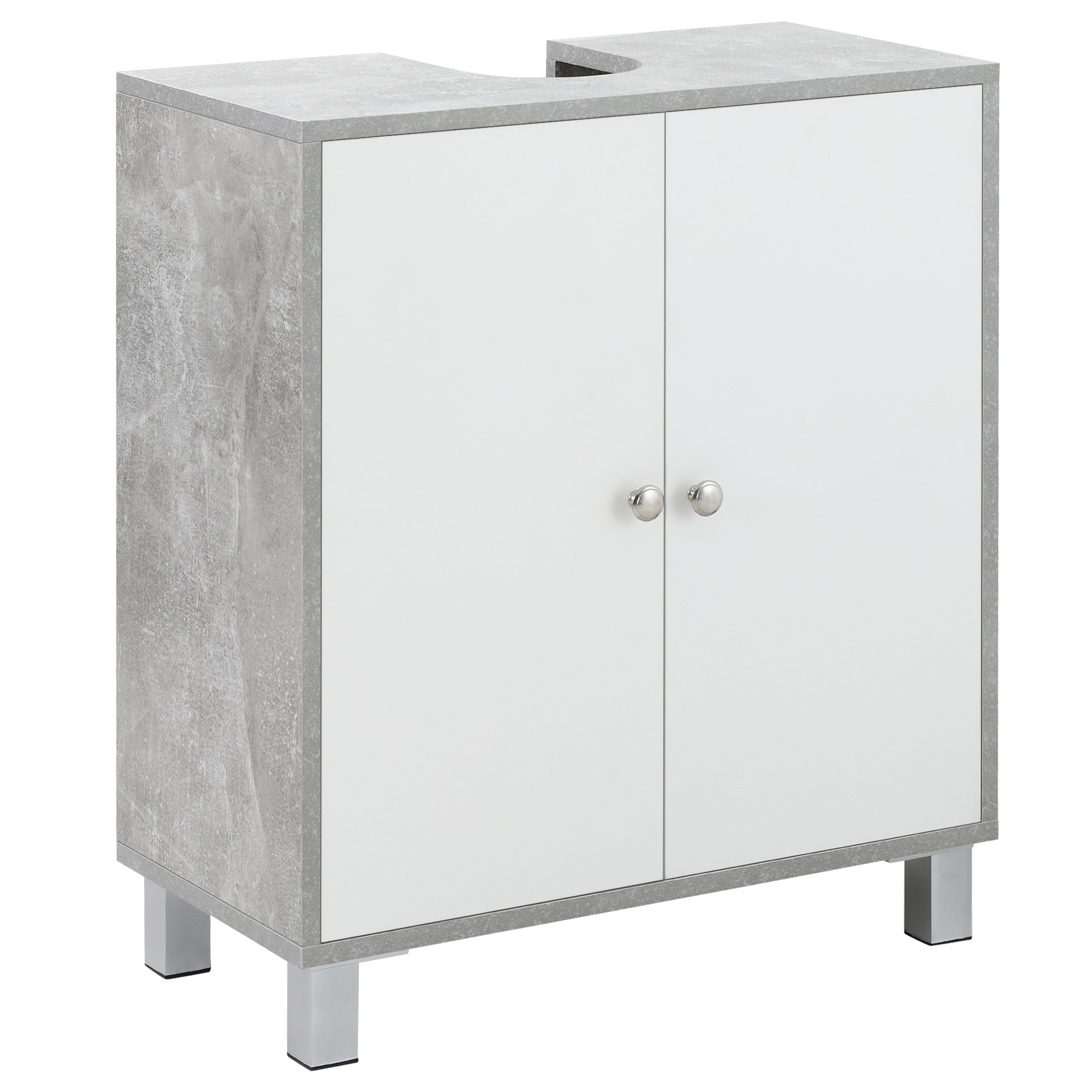 kleankin Under Sink Cabinet, Bathroom Vanity Unit, Pedestal Under Sink ...