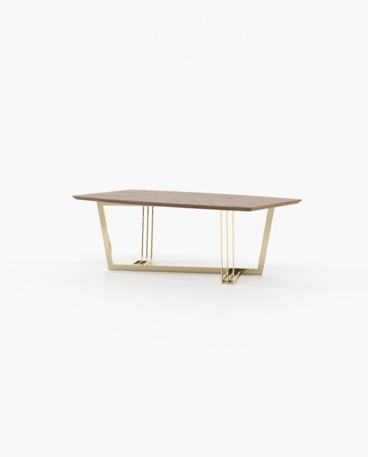 Laskasas D'ARC Dining & Bar Table Walnut Veneer Matte by Araco ...
