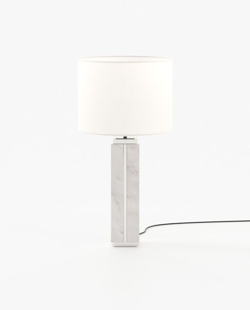 Laskasas JACK Table & Desk Lamp Carrara Marble by Araco | ufurnish.com