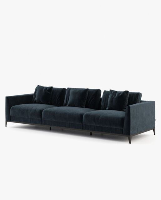 Laskasas DECKER pouf module Sofa Vienna Deep Blue by Araco | ufurnish.com