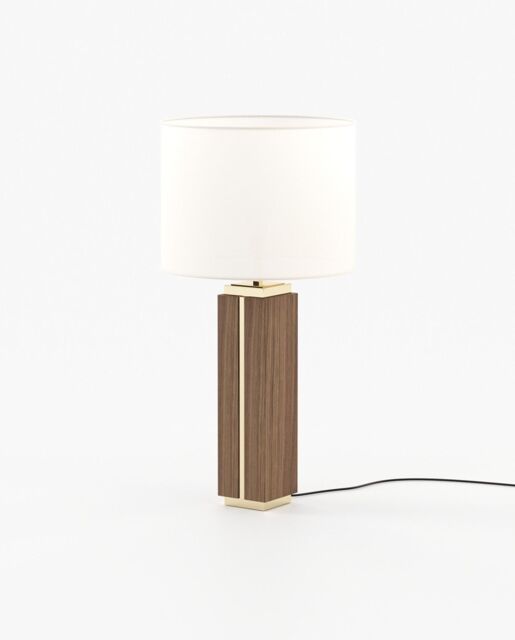 Laskasas JACK Table & Desk Lamp Walnut Veneer Matte by Araco | ufurnish.com