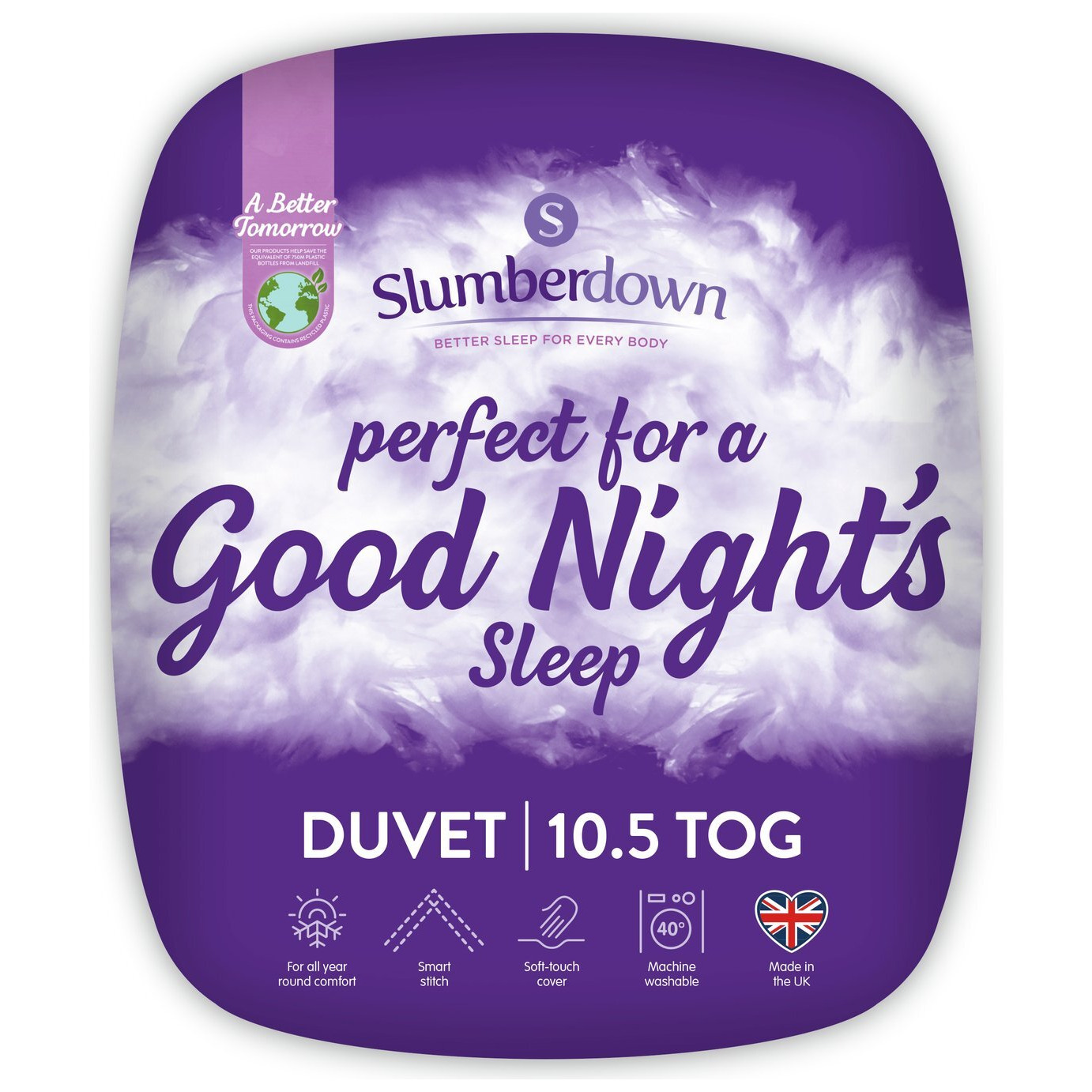 Slumberdown Good Nights Sleep 10.5 Tog Duvet - Single by Argos | ufurnish.com