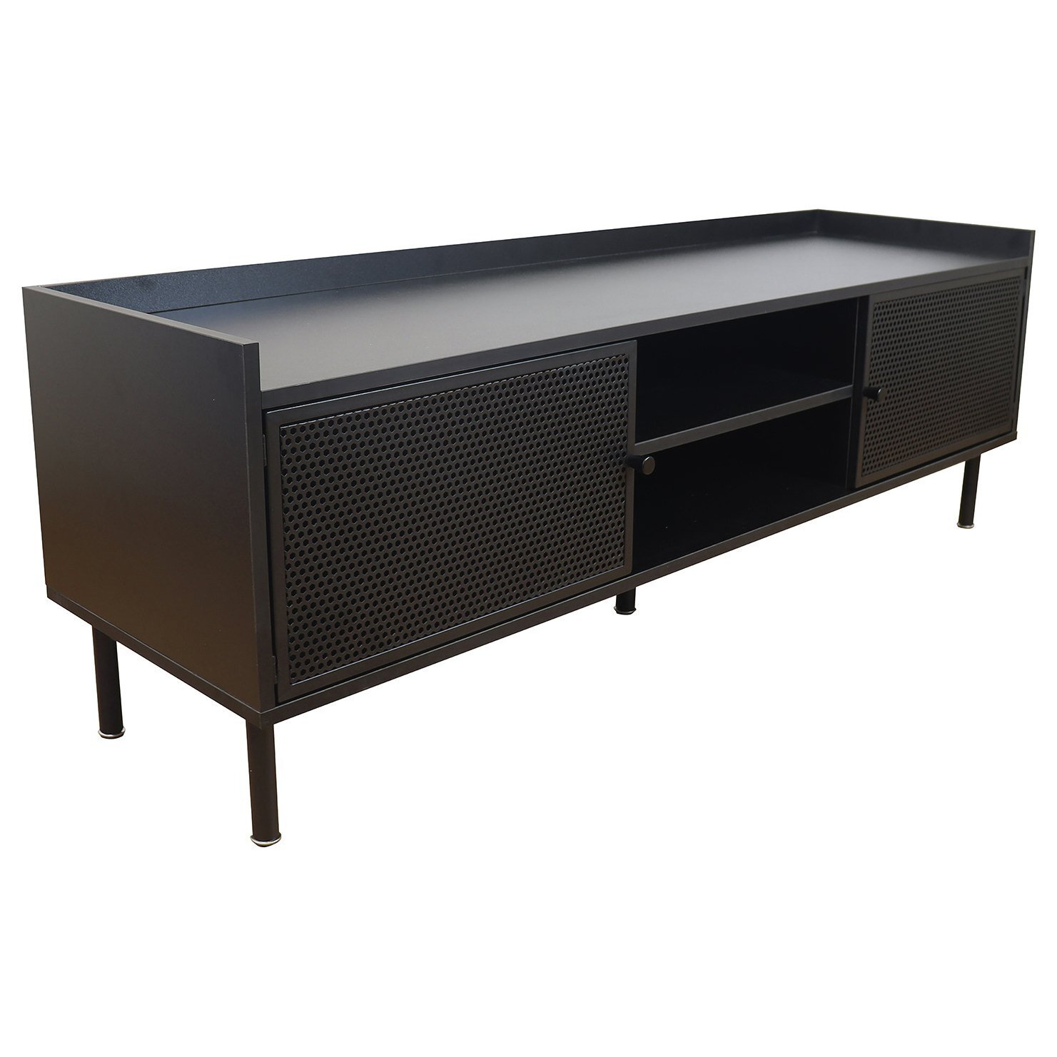 Lloyd Pascal Mercury 2 Door TV Unit - Black by Argos | ufurnish.com
