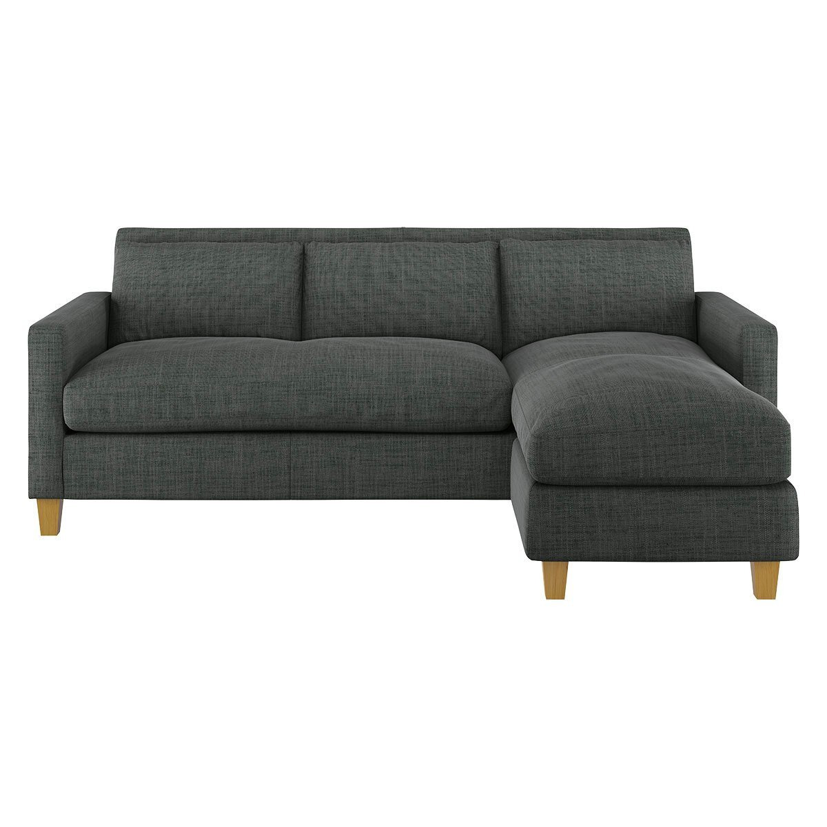 Habitat Chester Right Hand Corner Sofa-Light Feet-Charcoal by Argos ...