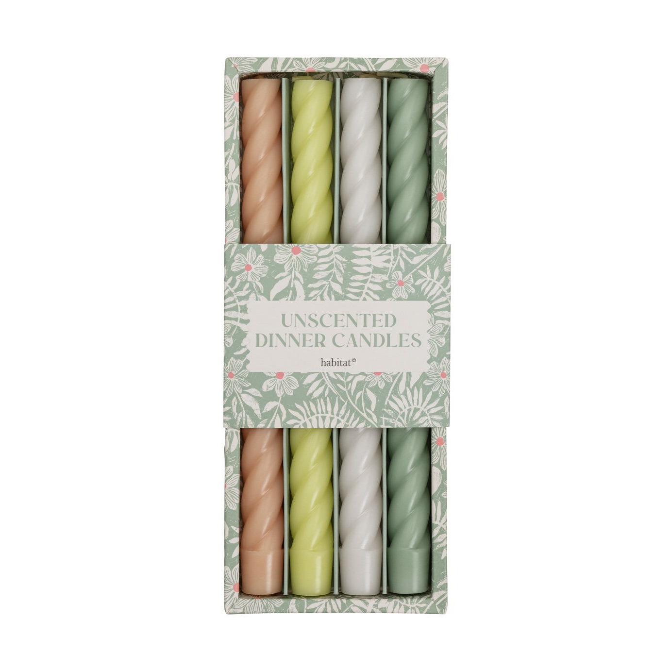 Habitat Twisted Unscented Dinner Candles - Pack of 4 by Argos ...