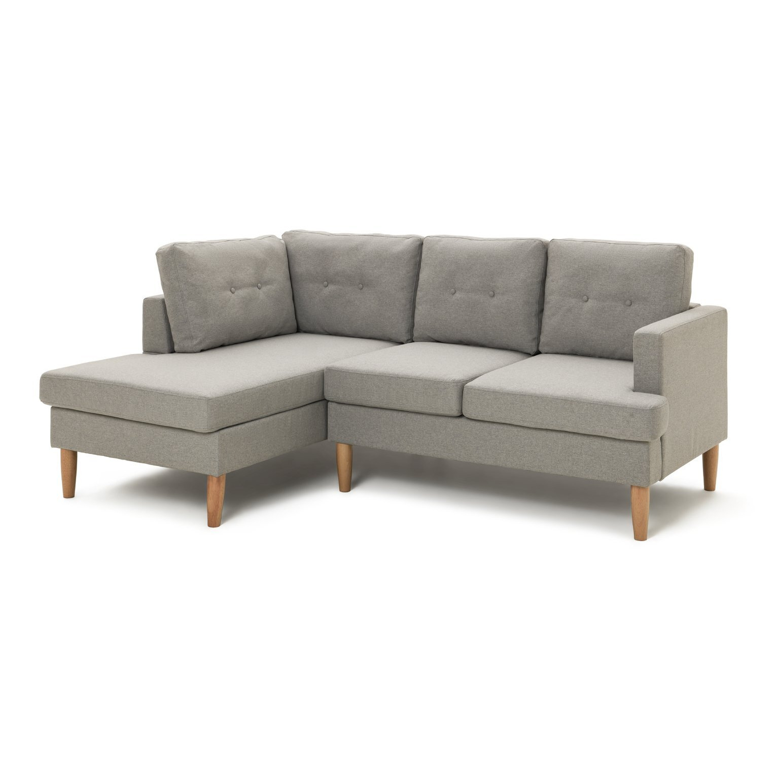 Habitat Joshua Self Assembly Left Hand Corner Sofa - Grey by Argos ...