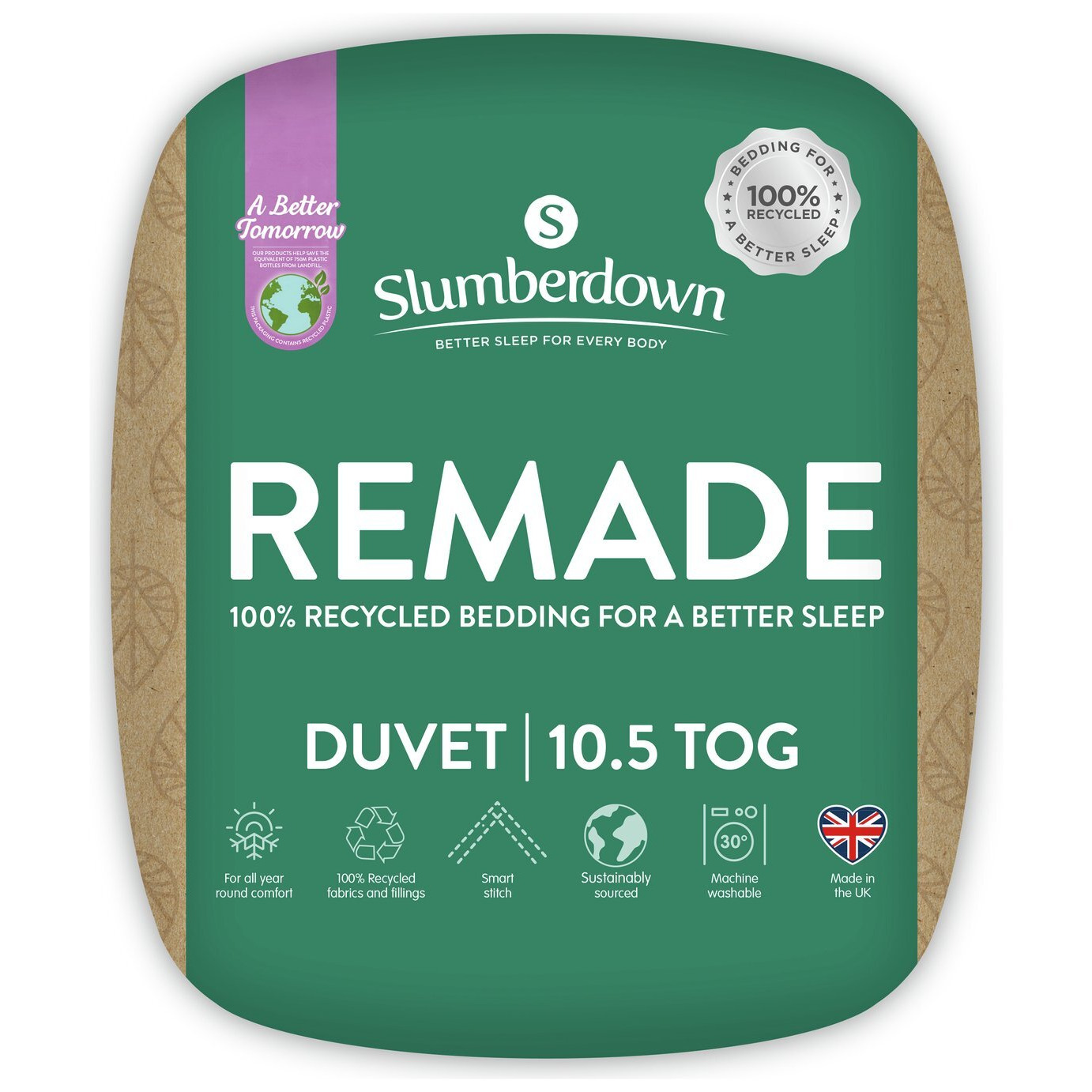 Slumberdown Remade 10.5 Tog Duvet - Single by Argos | ufurnish.com