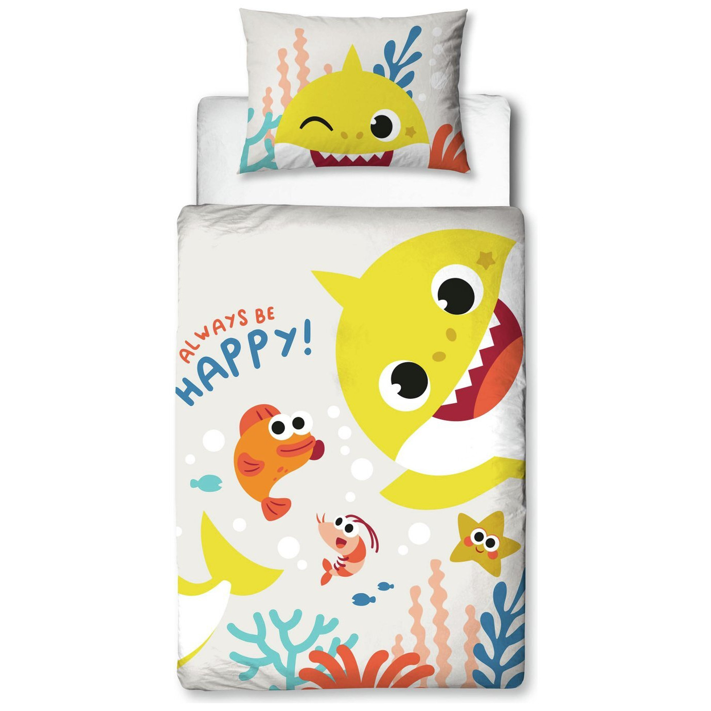 Baby Shark Fintastic Yellow Kids Bedding Set - Toddler by Argos ...