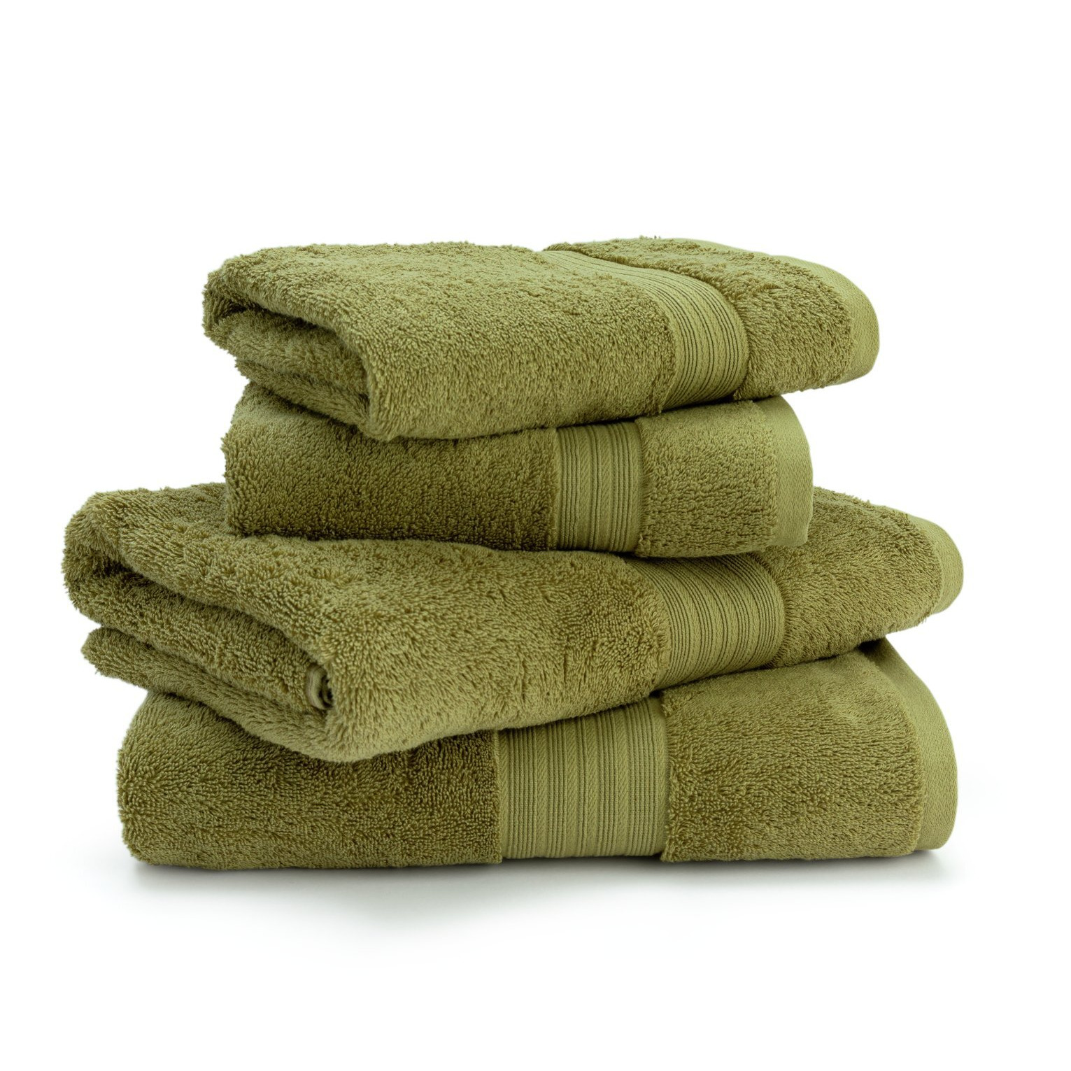 Habitat Egyptian Cotton 4 Piece Towel Bale - Olive by Argos | ufurnish.com