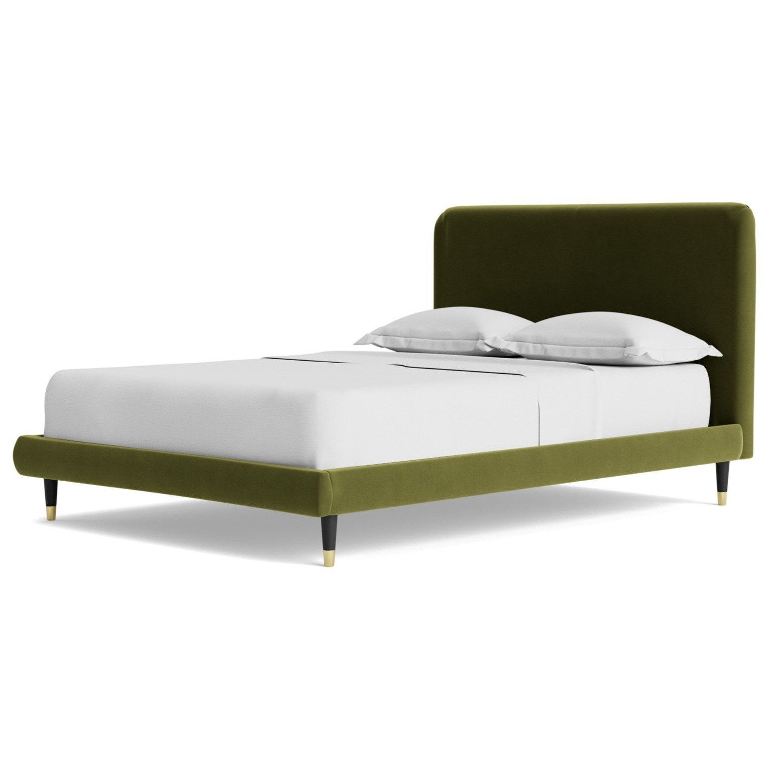 Swoon Brockham Double Velvet Bed Frame - Fern Green by Argos | uFurnish.com