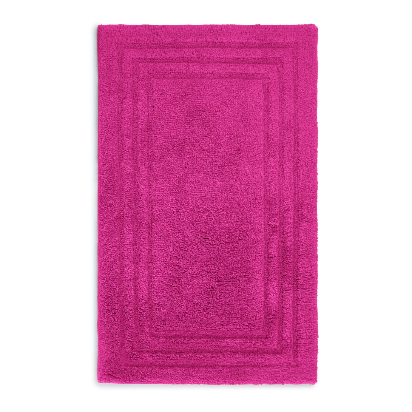Habitat Deep Pile Plain Bath Mat - Pink by Argos | ufurnish.com