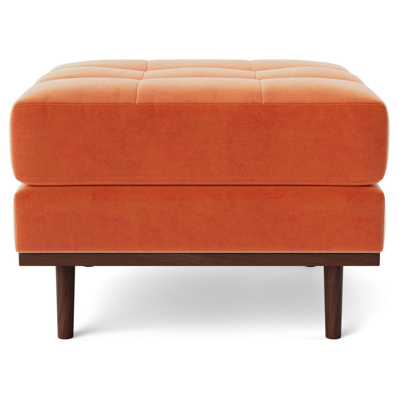 Swoon Berlin Velvet Ottoman Footstool - Burnt Orange by Argos ...
