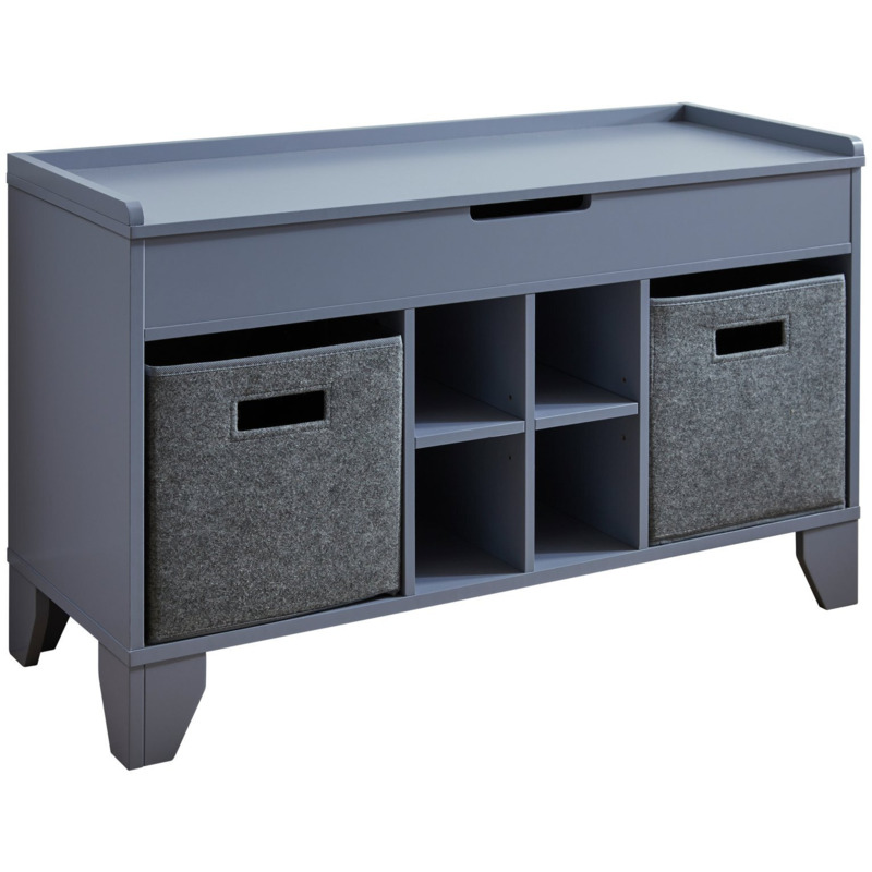 Lloyd Pascal Glade Ottoman Storage Unit - Grey by Argos | ufurnish.com