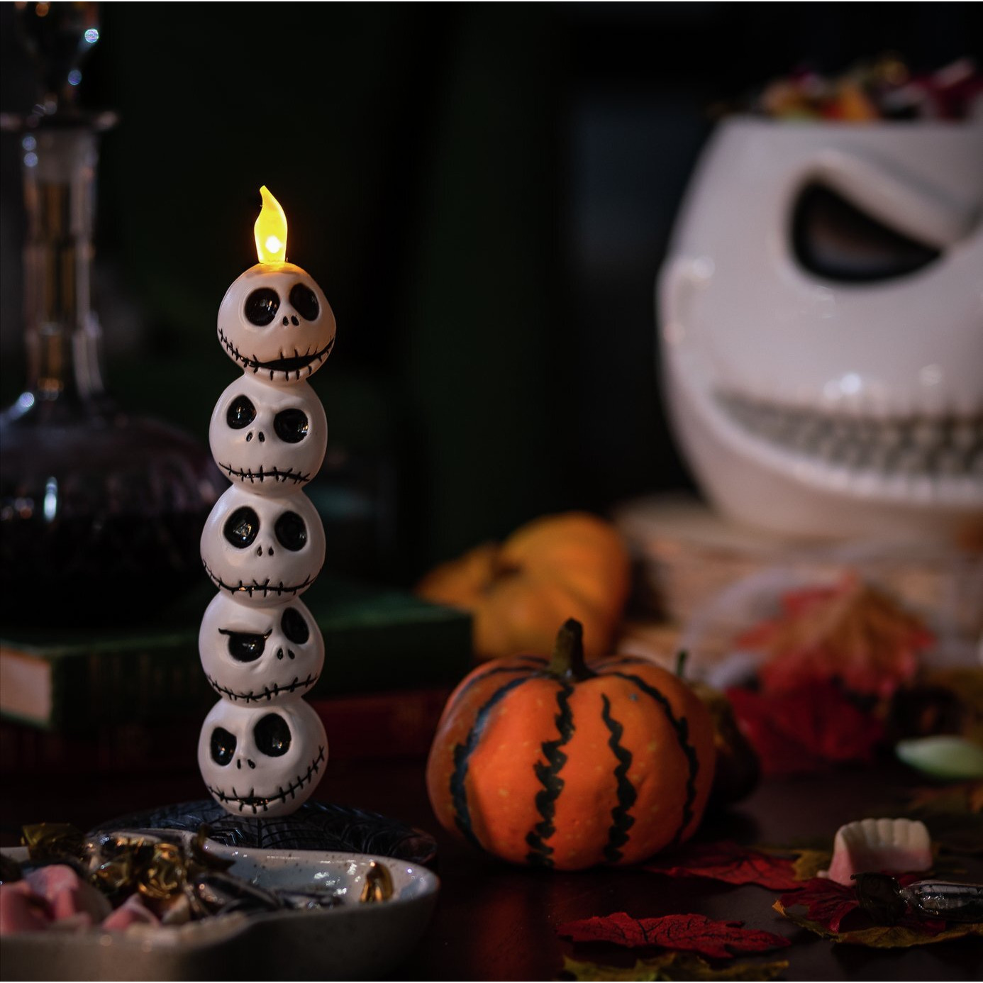 Nightmare Before Christmas Jack Candle Halloween Decoration by Argos ...