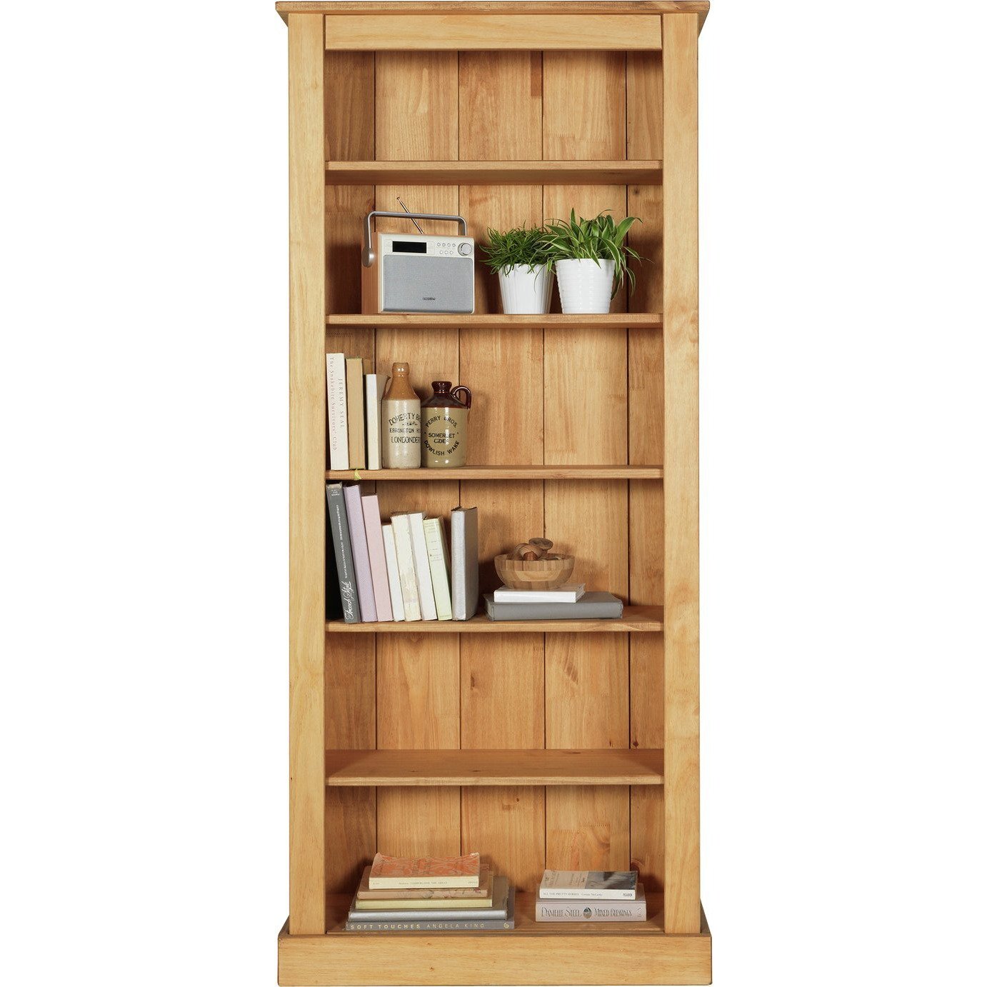 Argos Home 5 Shelf Solid Pine Bookcase by Argos ufurnish
